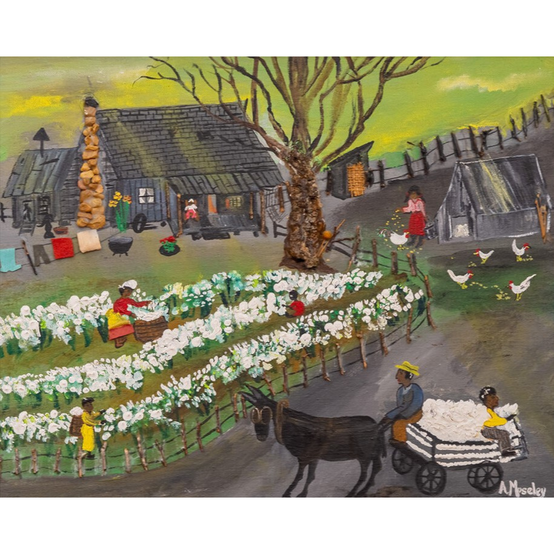 Picking the Cotton and Feeding the Chickens | Alice Moseley Folk Art Museum
